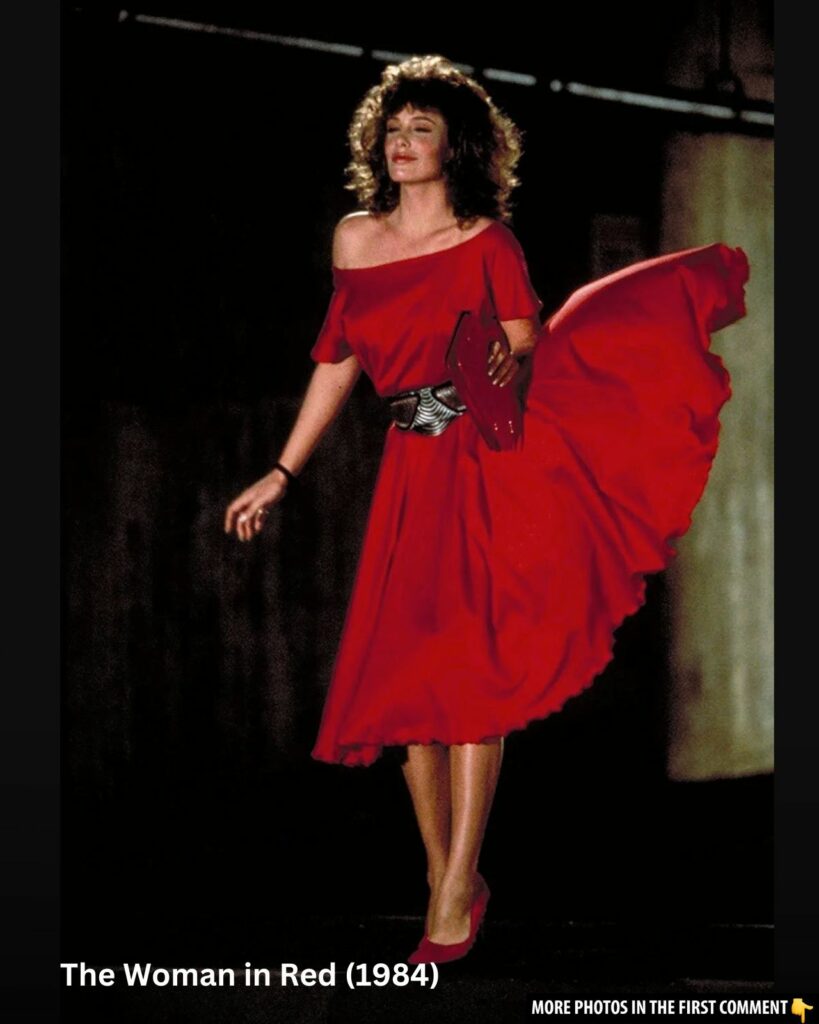 Kelly LeBrock’s Iconic Red Dress Moment in The Woman in Red: A ...